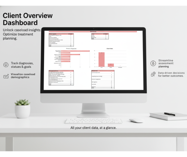 On Job Caseload Tracker, Behavior Supervision, Session & Caseload ...