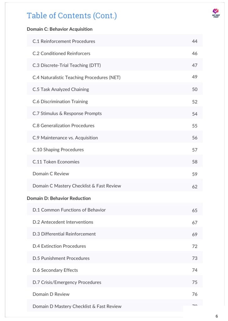RBT Exam Study Guide (3rd Edition Task List) – Digital & Printable PDF ...