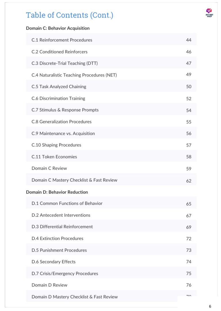 RBT Exam Study Guide (3rd Edition Task List) – Digital & Printable PDF ...