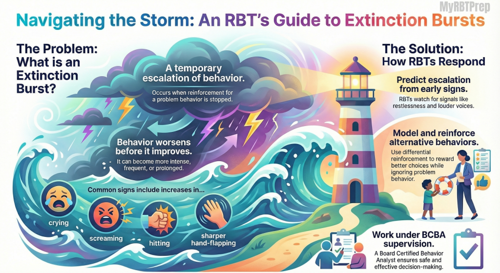 Extinction Burst: Definition, Signs, Examples & RBT Behavior Management ...